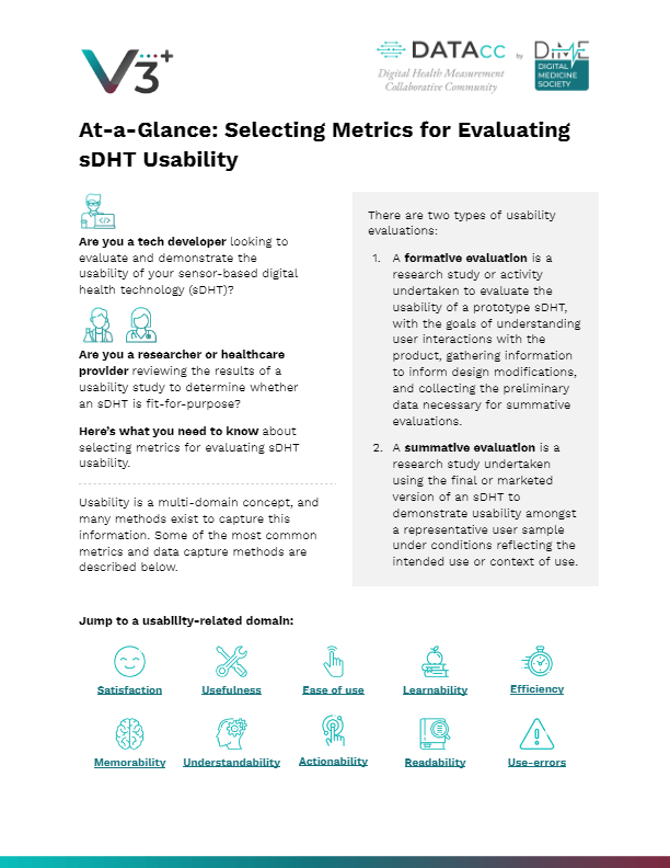 At-a-Glance: Selecting Metrics for Evaluating sDHT Usability - DATAcc ...